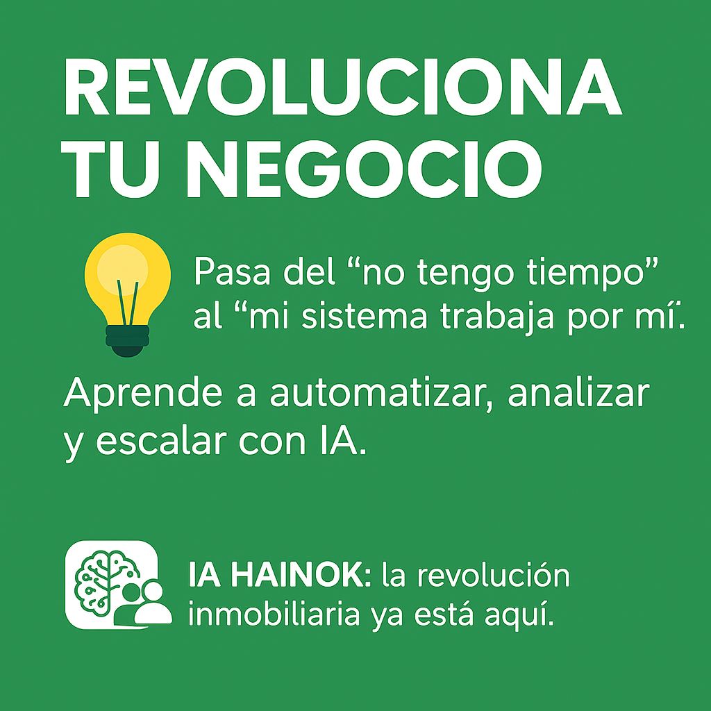 Curso de IA aplicada al Sector Inmobiliario para dejar de perder tiempo ...